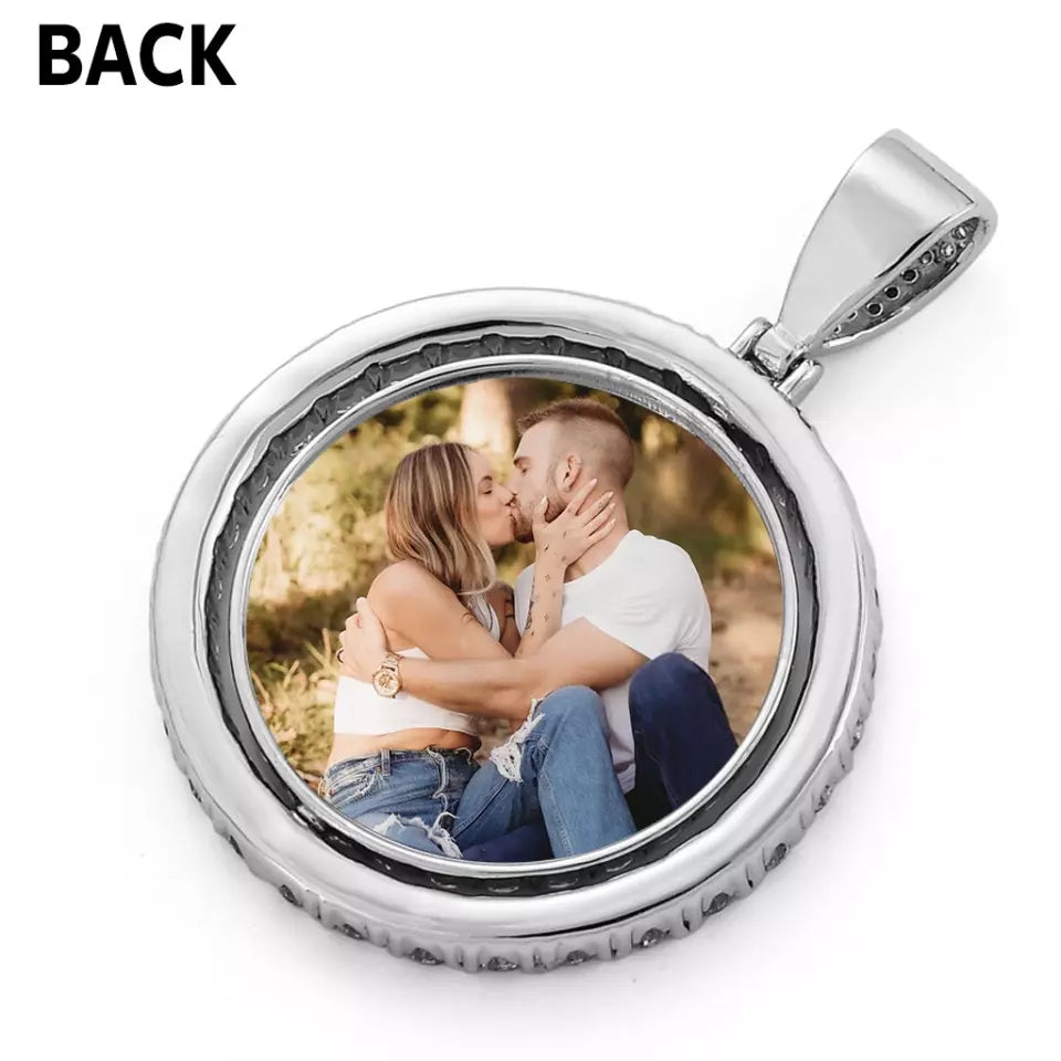 Custom Double Sided Spinning Photo Pendant Necklace – Soulmate Gift